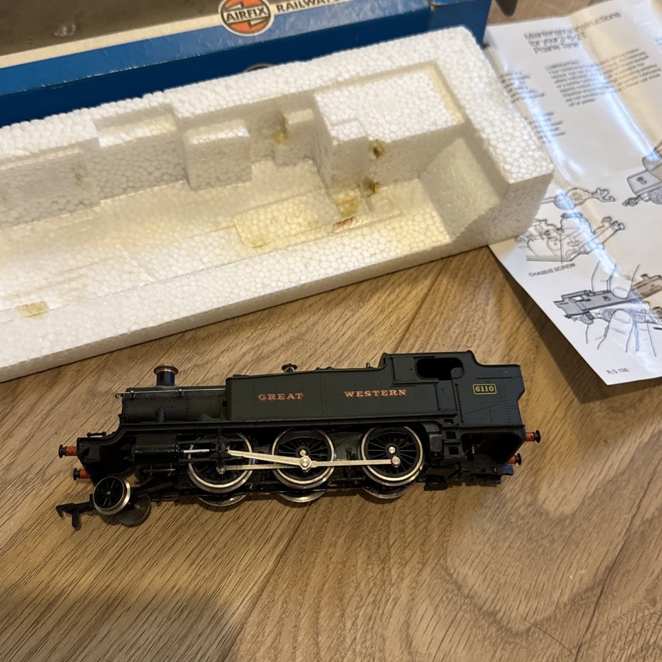 Airfix OO Gauge 54150-1 GWR 2-6-2 Prairie 6110 GWR Green Locomotive ...