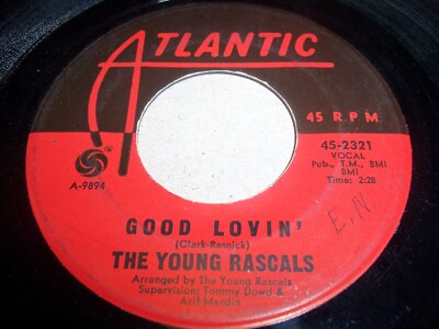 THE YOUNG RASCALS- GOOD LOVIN'- 1966 ROCK, SOUL 45, ATLANTIC 45-2321 ...