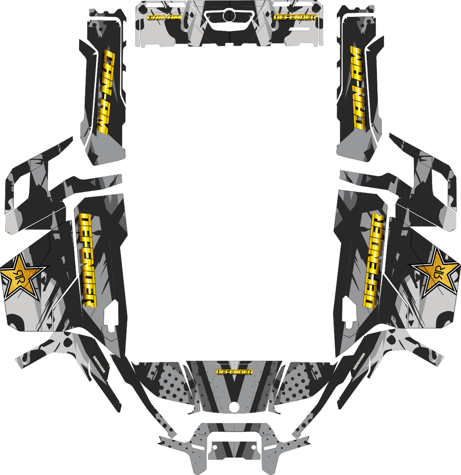 UTV Can am Defender DPS HD6 HD9 HD8 HD10 Decal Graphics Stickers Full ...