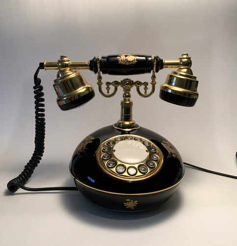 Vintage Astral Limoges Cobalt Blue & 22k Gold Accents Princess Phone ...