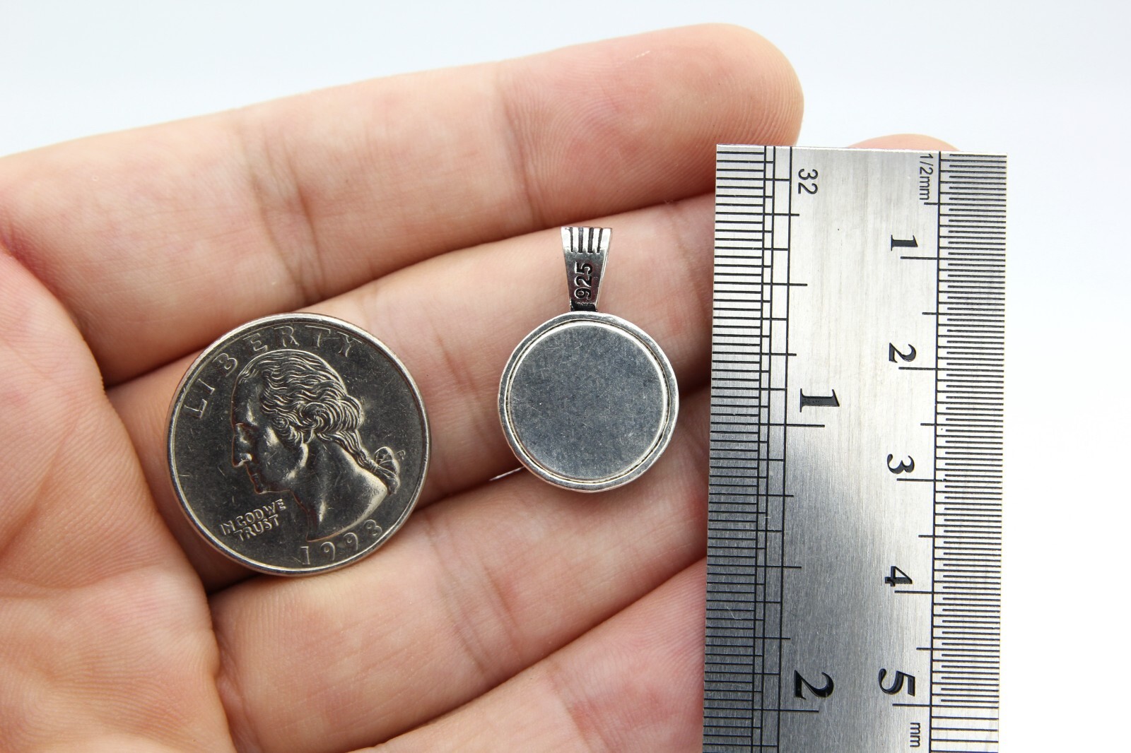 Turkish 925K Silver Taweez Talisman Prayer Dua Written Amulet Locket ...