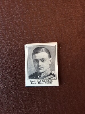 B9d Ephemera Small Picture Ww1 Lt Lord Worsley Royal Horse Guards | eBay UK
