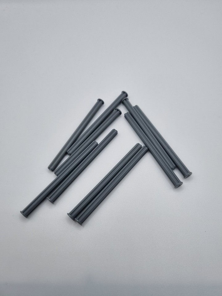 LEGO TECHNIC X10 CROSS AXLE 8M WITH END STOP DARK STONE GREY 55013 ...