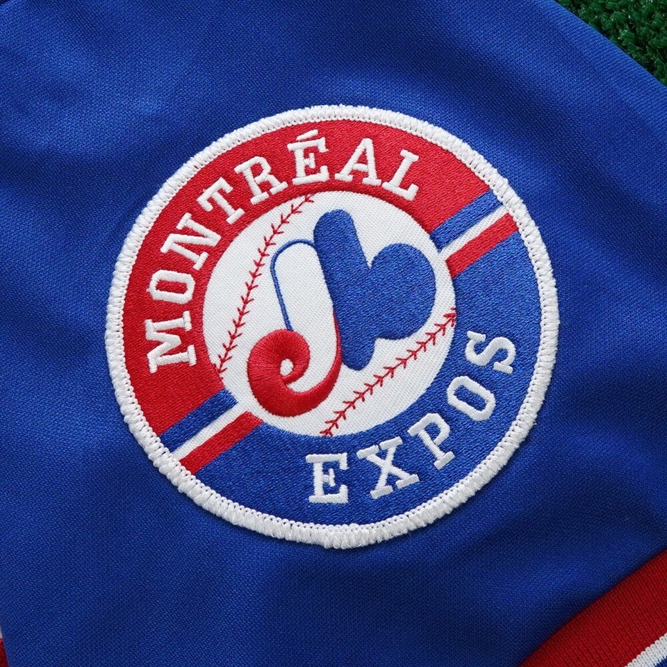 Tim Wallach Montreal Expos Alternate w/ Team Patch Blue Jersey Men's (S ...