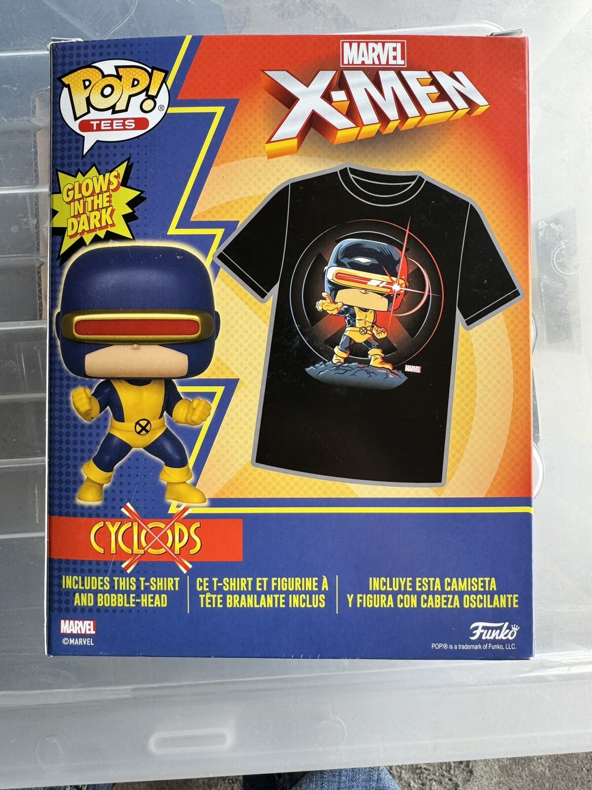 Funko Pop! X-Men Cyclops Glow in the Dark EB Games Gamestop #502 w/ T ...