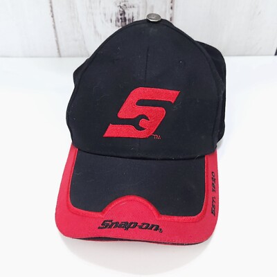 Vintage Snap On Tools Logo Hat Red & Black Adjustable Strap Cap | eBay