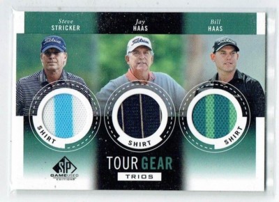 2014 UD Upper Deck SP Trios Steve Stricker--Jay Haas--Bill Haas Shirts ...