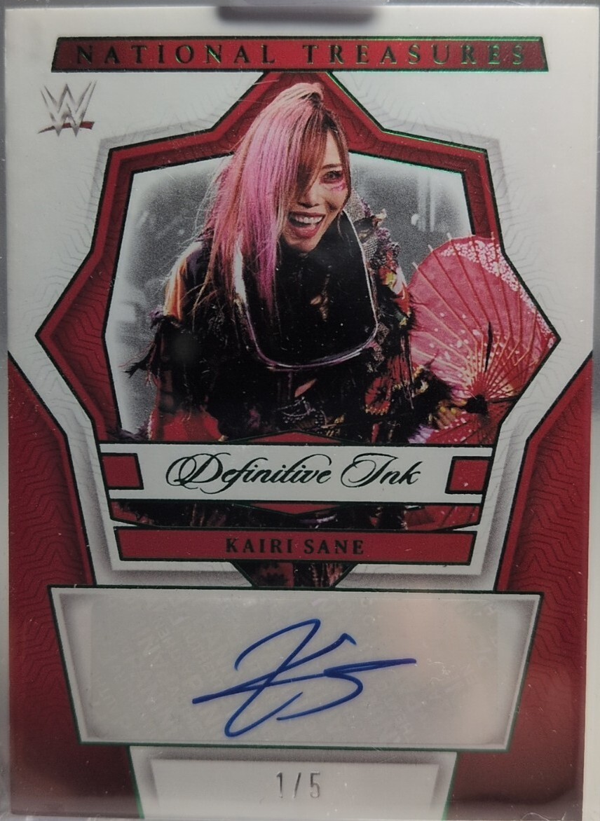2024 Panini National Treasures WWE - Definitive Ink Kairi Sane #DK-KSN ...