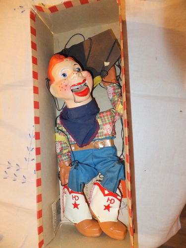 HOWDY DOODY MARIONETTE PETER PUPPET PLAYTHINGS ORIG. BOX & FLYER EXCEL ...