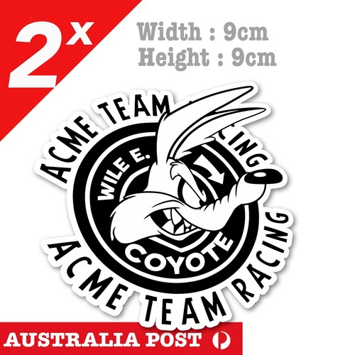 Road Runner Coyote Wile E - ACME Racing Team Decal Stickers | eBay