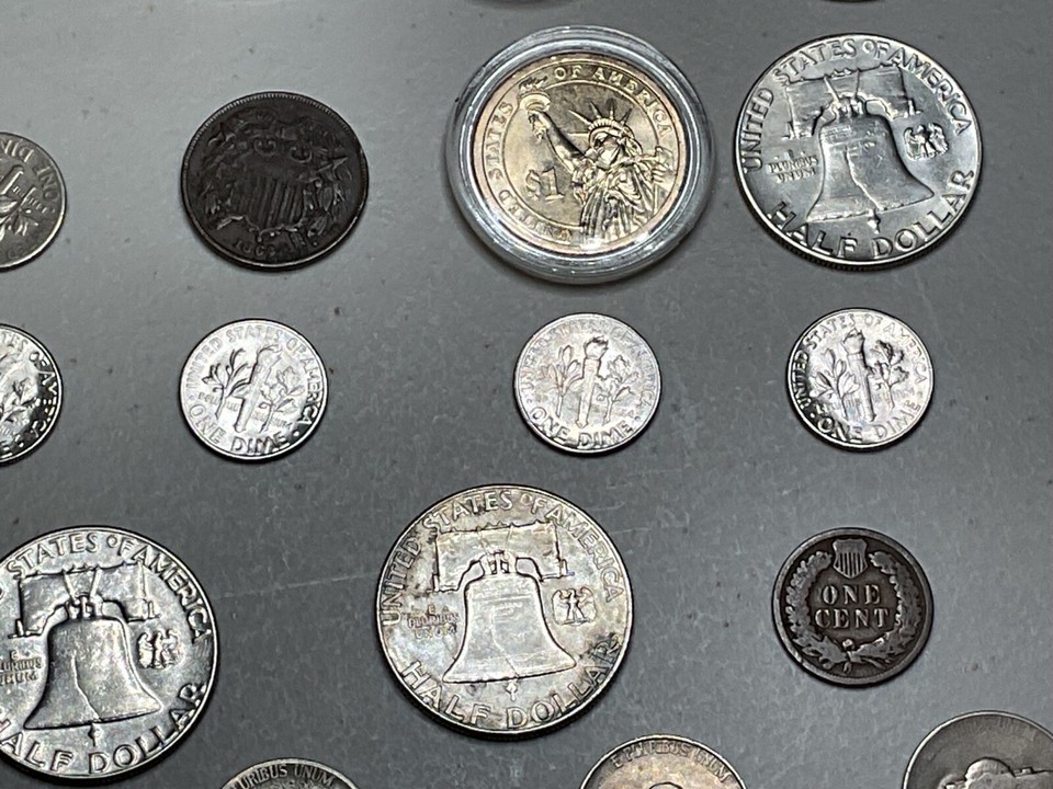 Old vintage Coin Sale/Mixed coin Lot/ SILVER/RARE COINS, very gradable ...