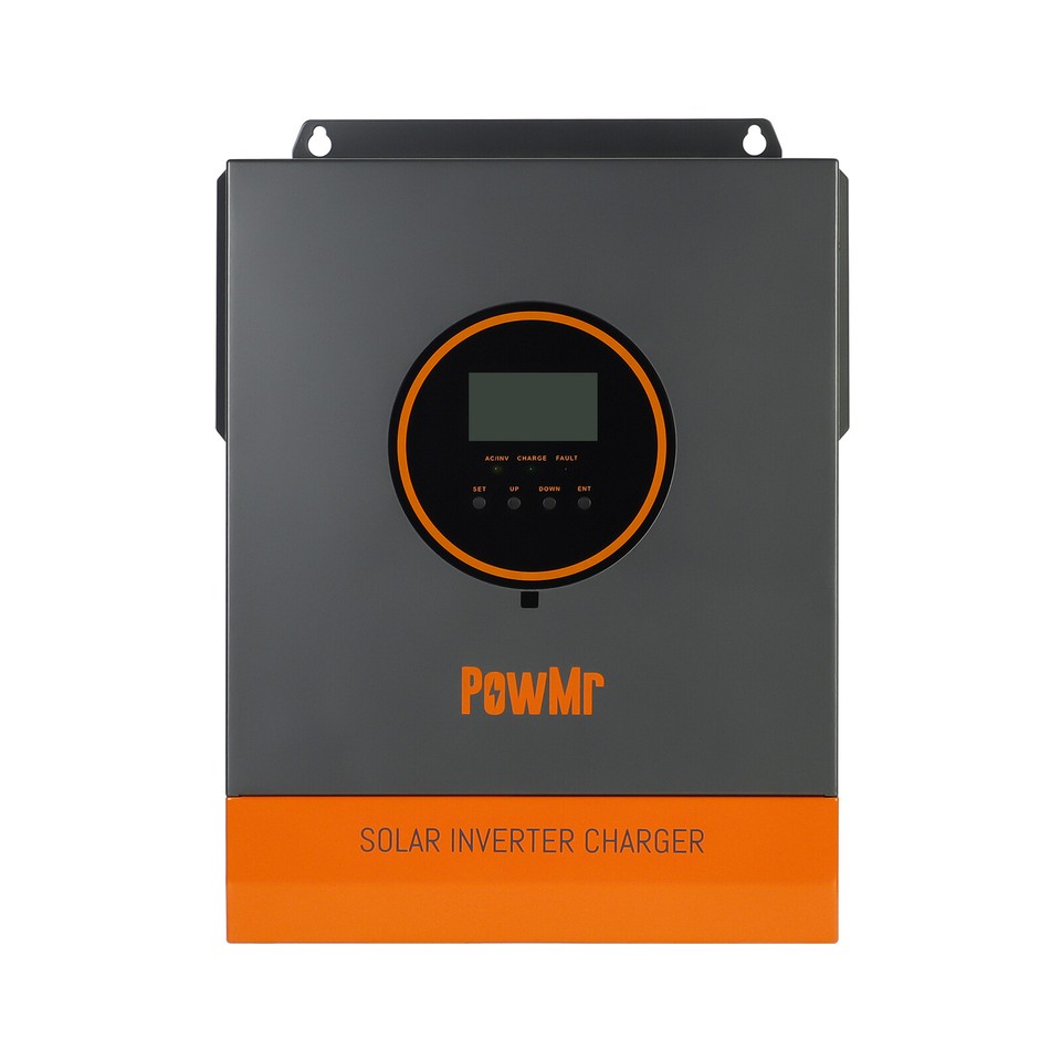 3200W Powmr 24V Solar Inverter 110Vac MPPT 100A Controller Accessory ...