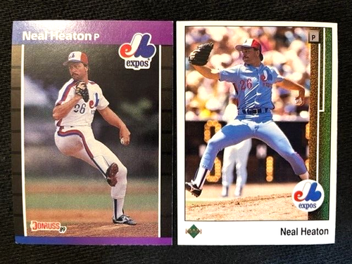 MLB - Neal Heaton 1989 Donruss & 1989 Upper Deck Baseball - Expos | eBay