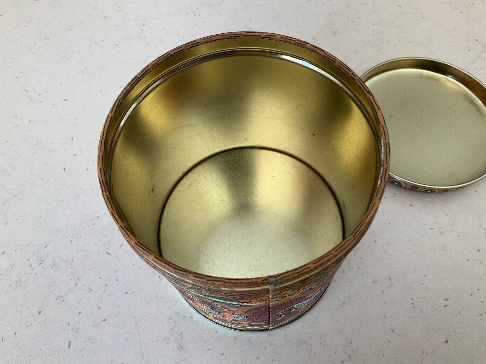 Music Box Cookie Tin Container Carousel-themed "Carousel Waltz" Gary ...