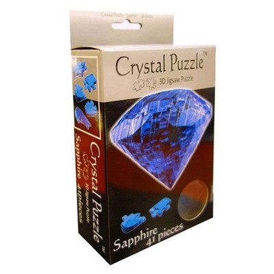 Bepuzzled 3D Sapphire Crystal Brain Teaser Jigsaw Puzzle for Ages 12 ...