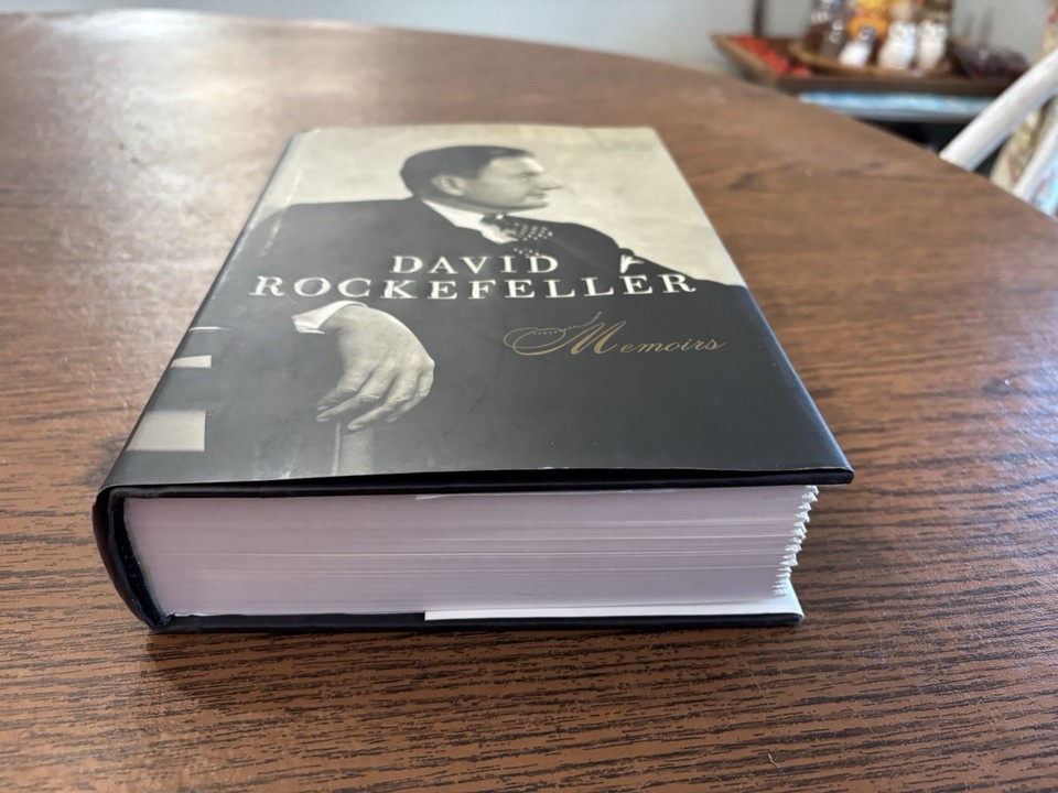 Memoirs: David Rockefeller Book Plate Signed, Hardcover 1st Edition ...