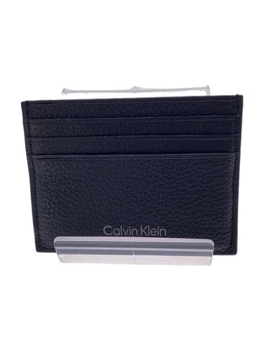 Calvin Klein Card Case Leather BLK Men's | eBay Australia