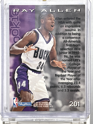 Ray Allen Rookie Kort Ray Allen #2 Prices | 1996 Collector's Edge