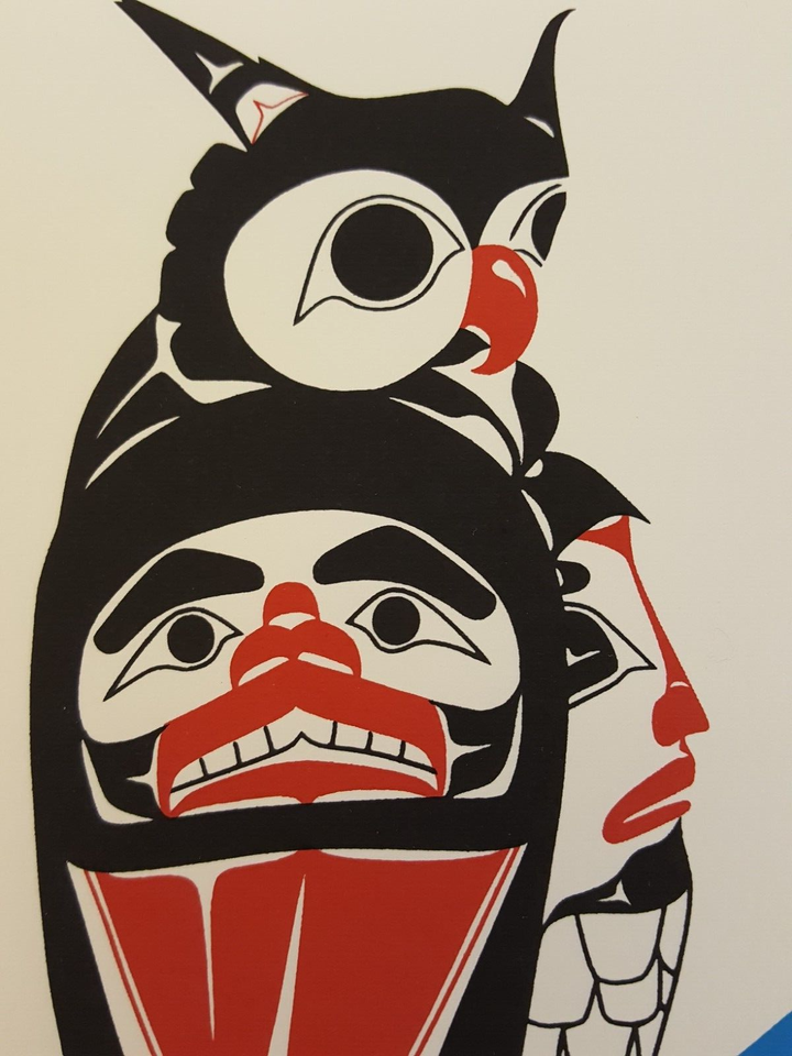 Robert Sebastian NW Coast native art LE serigraph print BC Owls The ...