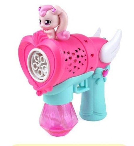 Catch! Teeniping Spinning Auto Hachuping Bubble Gun with sound & light ...