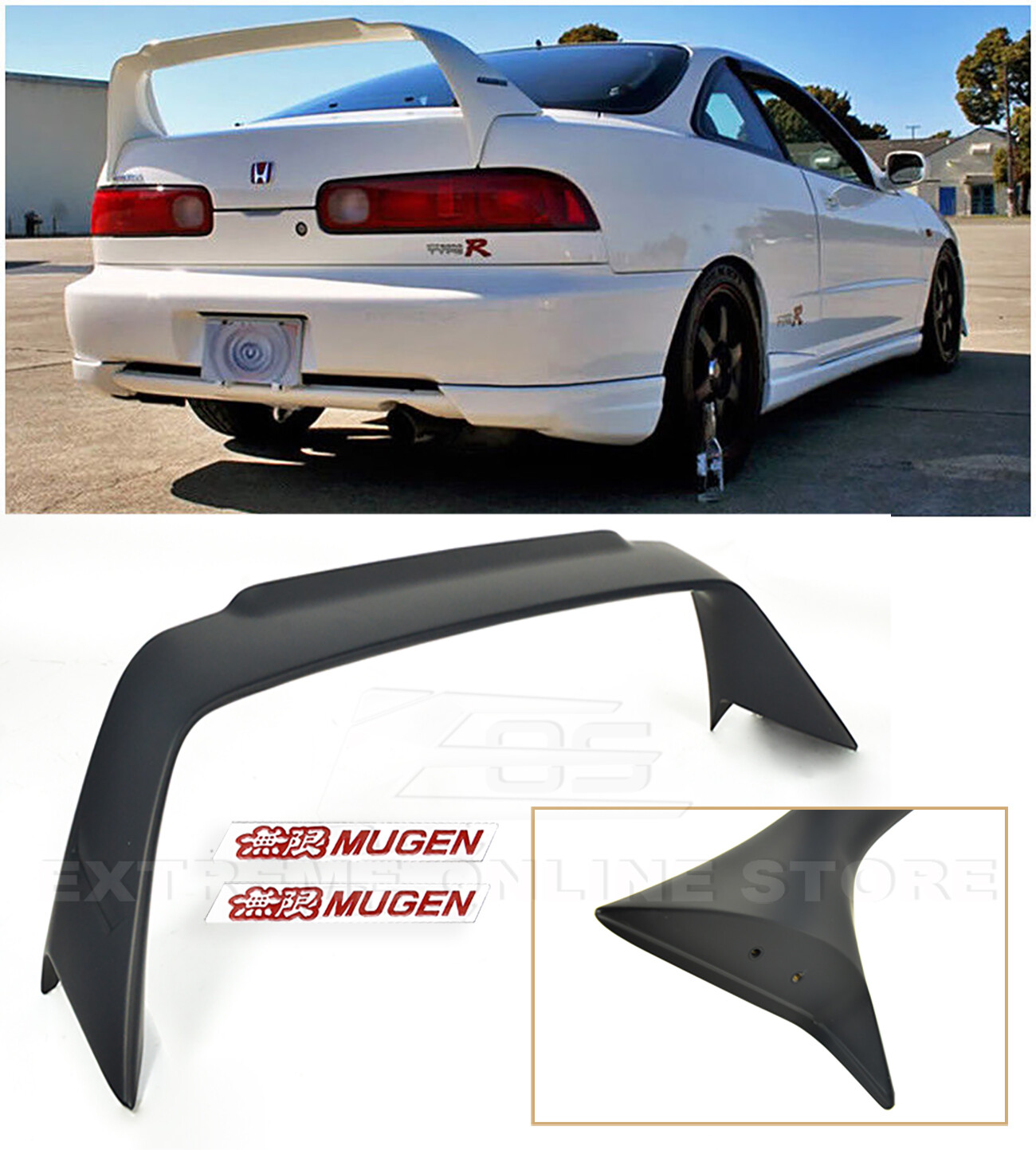 1994-2001 Acura Integra Hatchback Mugen Style Rear Trunk Wing Spoiler W ...