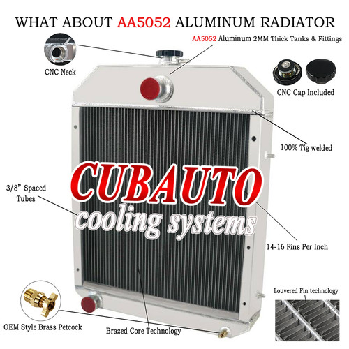 1845 Radiator 3 Rows For Case 1845B 1845S 480D 480LL 580D 580SD 584D ...