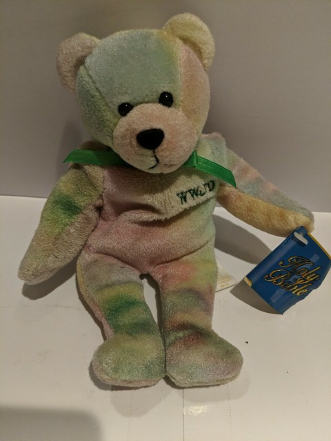 Holy Bears WWJD Remembrance Series 1999 Sheldon Bible Beanie Bear Plush ...