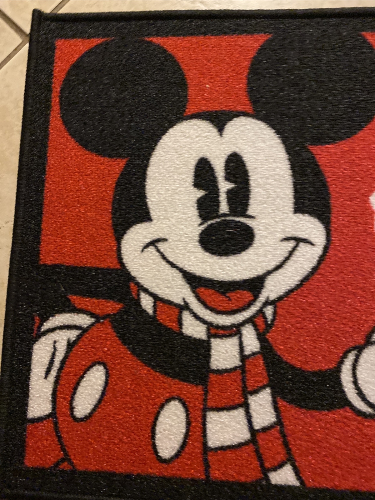 Disney Happy Holidays Christmas Mickey Mouse Accent Rug 20in X 32in | eBay