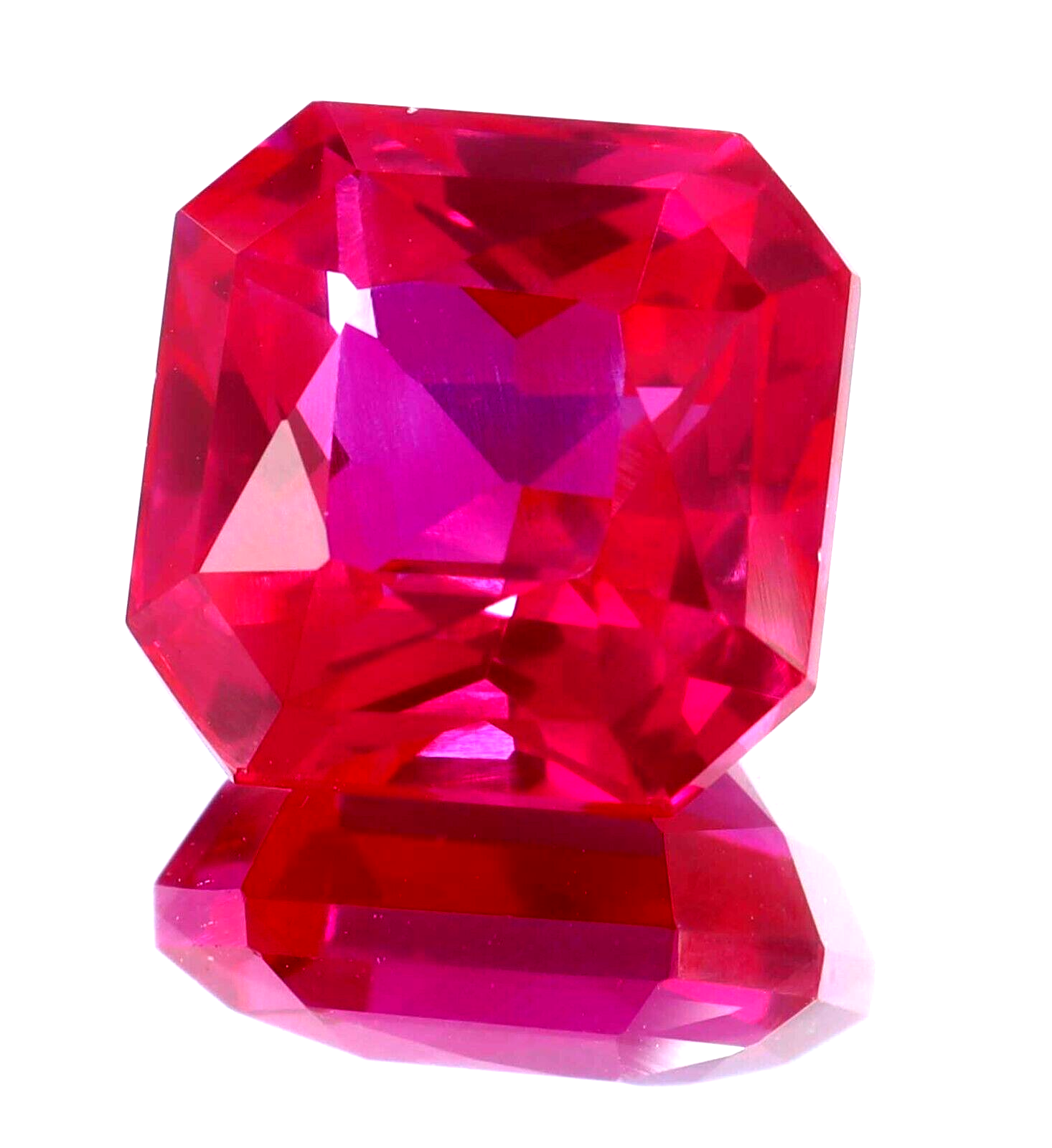 19.15 Ct Certified Natural Pink Montana Ruby Square Cut VVS Loose ...