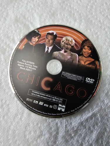 Chicago (DVD, 2003) DISC ONLY 786936219197| eBay
