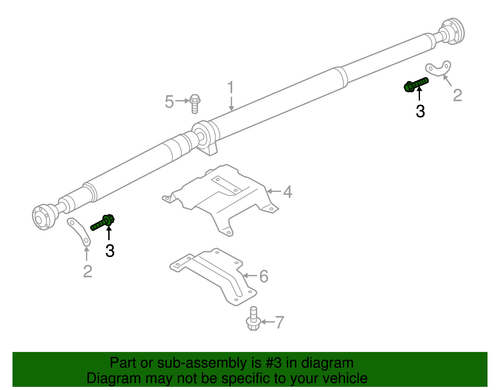 Land Rover OEM Rear Suspension-drive Shaft Assembly Mount Bolt LR001193 ...