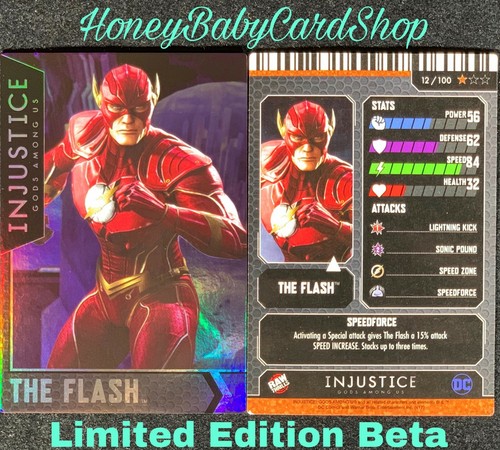 Injustice Arcade Limited Edition Beta Card 12 The Flash Holofoil OOP | eBay