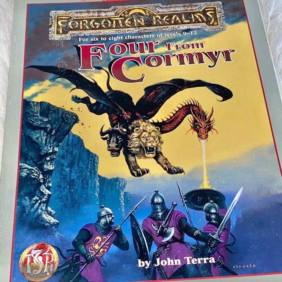 AD&D TSR D&D Dungeons & Dragons Forgotten Realms Four From Cormyr RPG ...