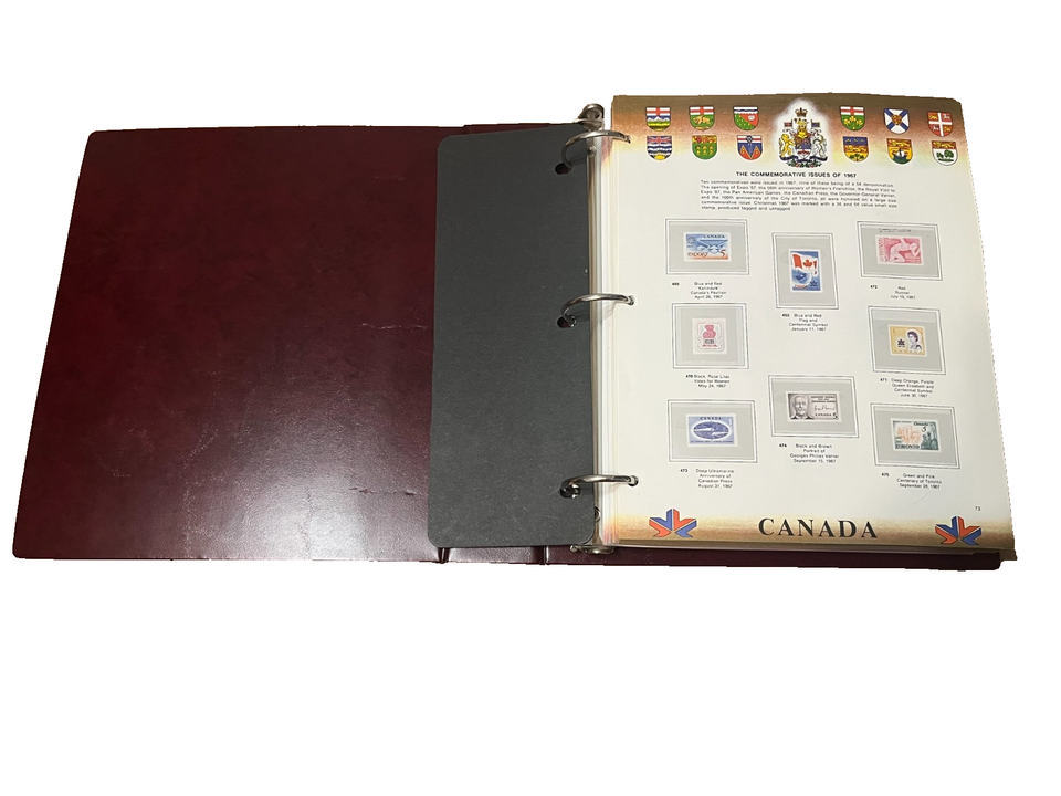 UNITY Canada Postage Stamp Album Full Colored from 1967 to 1995 | eBay