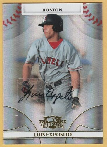 2008 Donruss Threads Signatures Gold #58 Luis Exposito 807/971 Boston ...