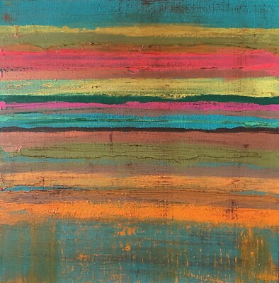 Original Abstract Art 12" x 12" Painting on Canvas | eBay