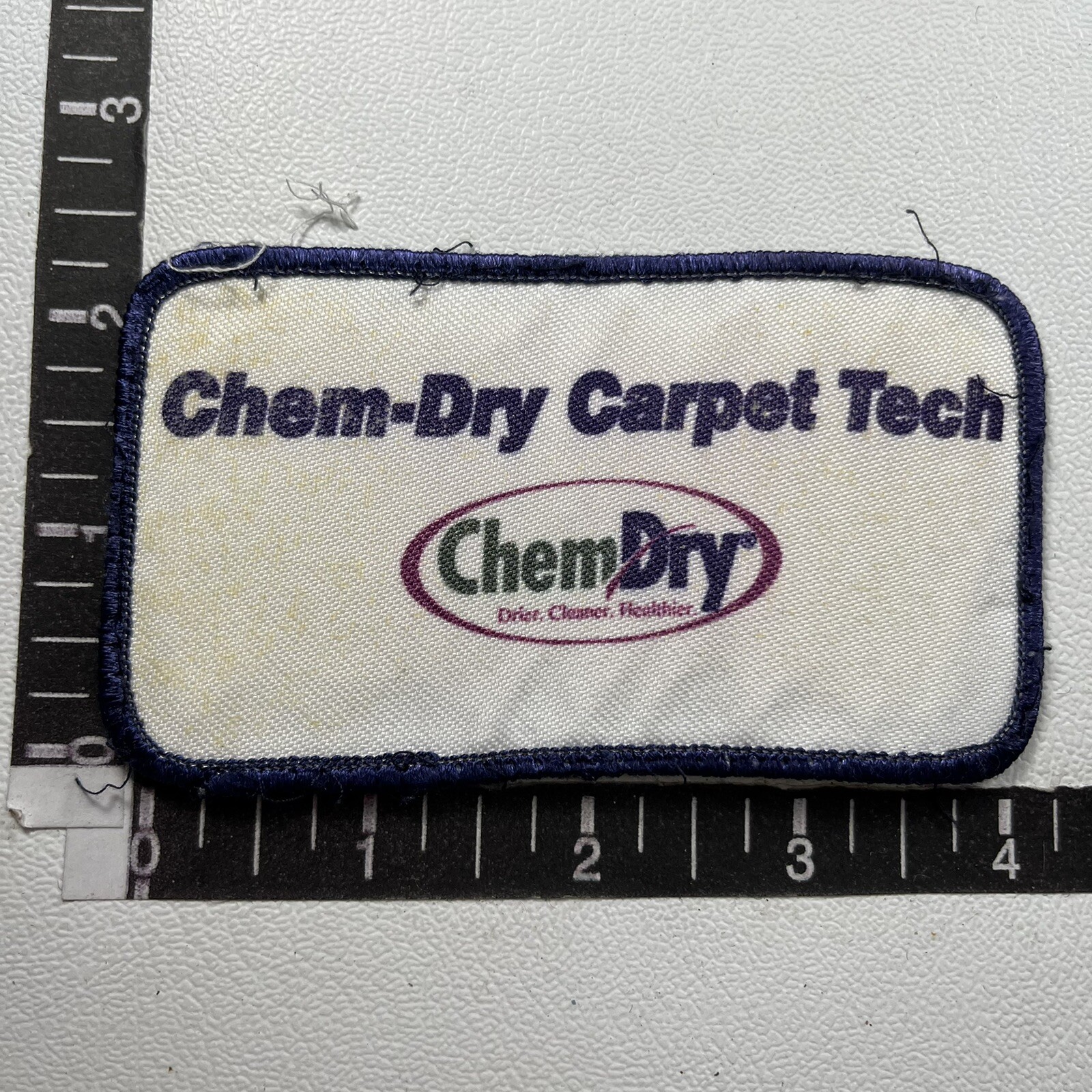Vtg CHEM DRY CARPET TECH Uniform Advertising Patch C16O | eBay