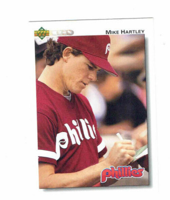 Mike Hartley Philadelphia Phillies Pitcher #613 Upper Deck 1992 # ...