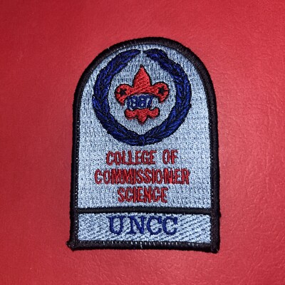 College of Commissioner Science UNCC 1997 Patch BSA Scouts | eBay
