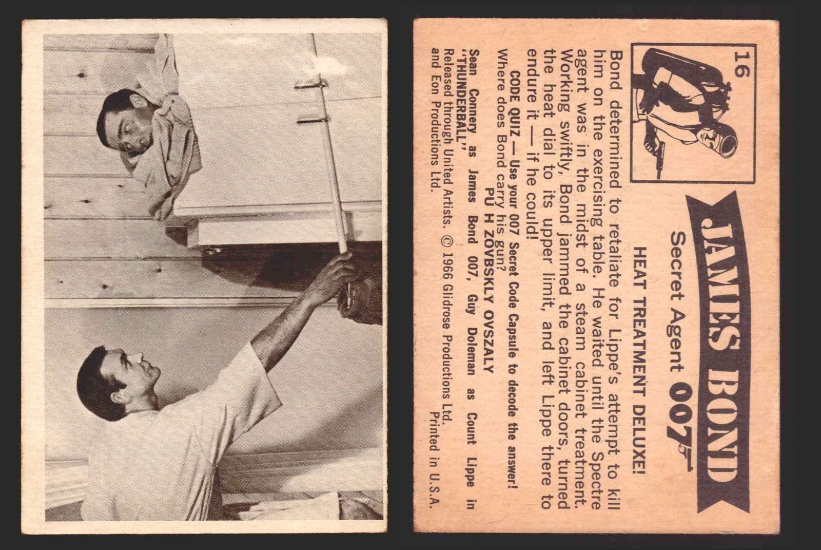 1966 James Bond 007 Thunderball Vintage Trading Cards You Pick Singles ...