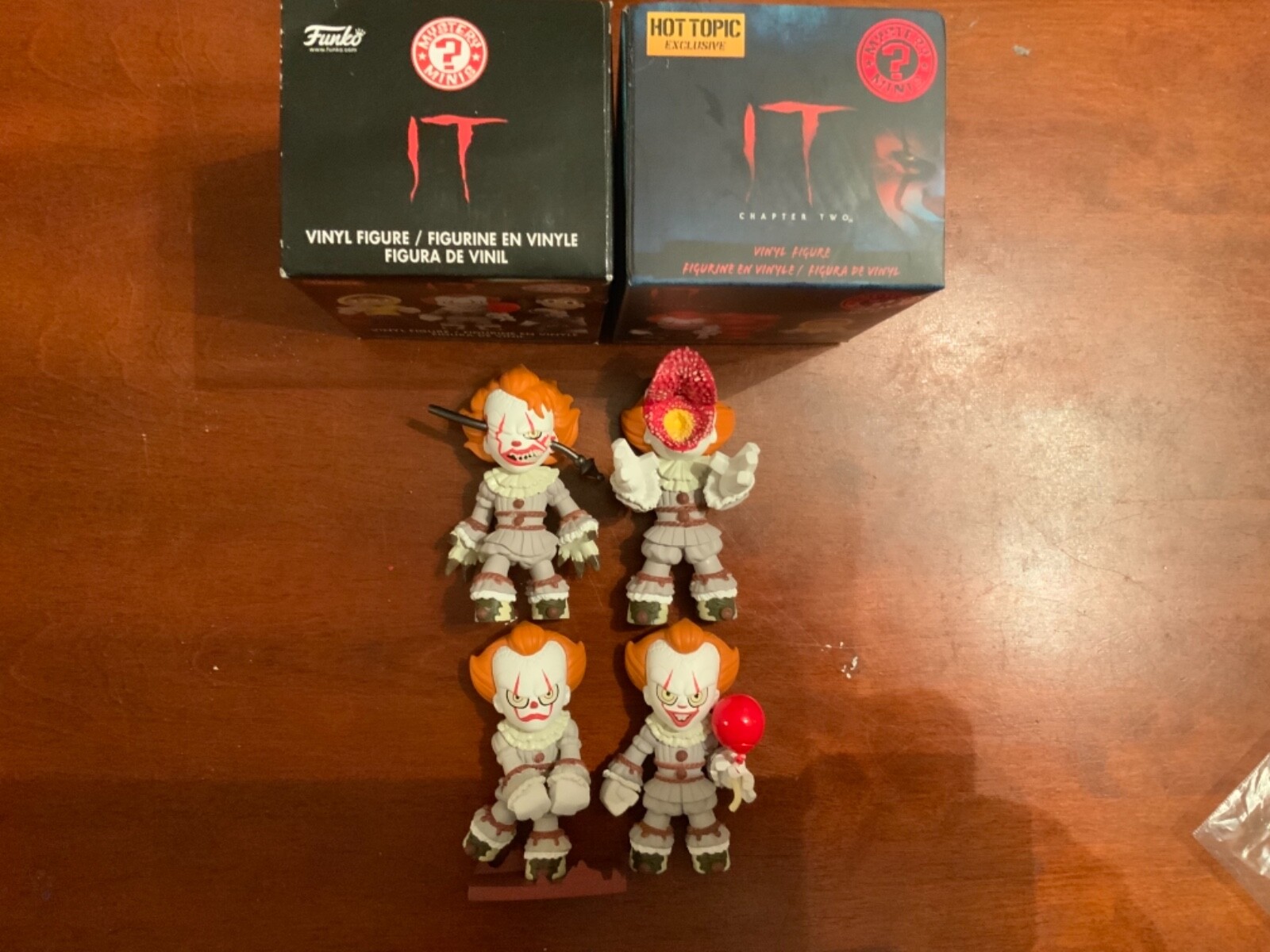 Funko Mystery Minis IT - PENNYWISE WALGREENS & FYE EXCLUSIVE SET OF 4 ...