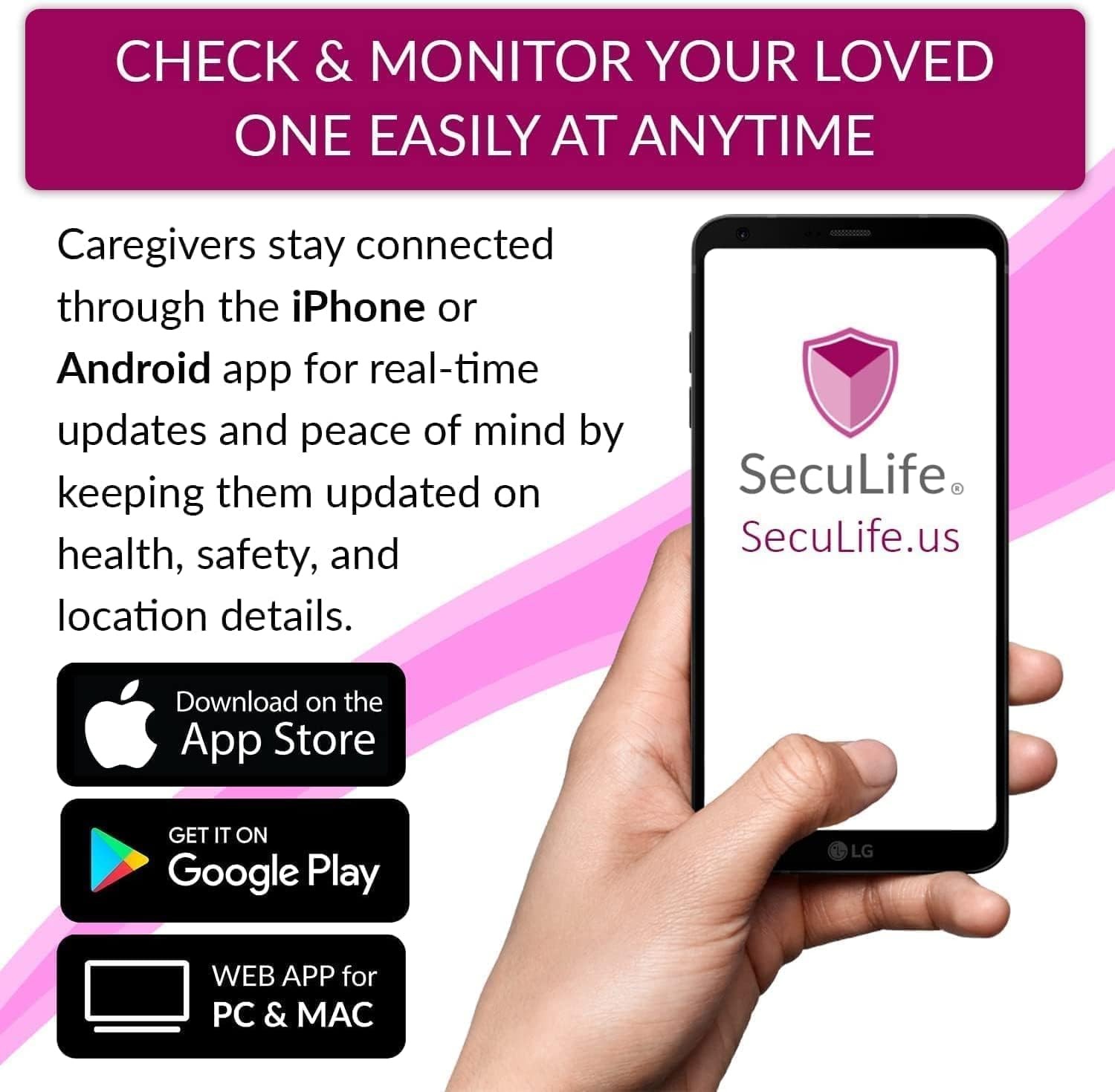 SOS Wristband – Elderly Life Saving Fall Alert System, Emergency Call ...