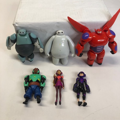 Big Hero 6 Action Fig Set Baymax Wasabi No-Ginger Honey Lemon Hiro ...