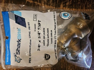 Sharkbite 3/4" Push to Connect x 3/4" FNPT 90 Degree Drop Ear Elbow | eBay