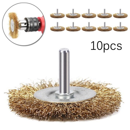 10 Pcs Set Electric Wire Wheel Brush Sanding Cleaning Anti-rust 50mm ...