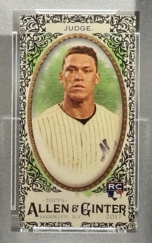 2017 Topps Allen & Ginter Aaron Judge Mini Black Border RC #172 | eBay