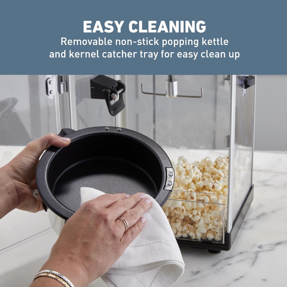 Stir Crazy Movie Theater Popcorn Popper, Popcorn Maker Machine with ...