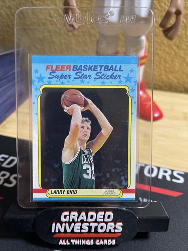 Larry Bird 1988-89 Fleer Super Star Sticker #2 - Boston Celtics $1 ...