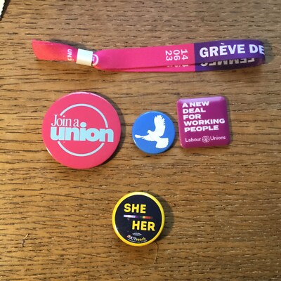 5 Political Trade Union Badges | eBay UK