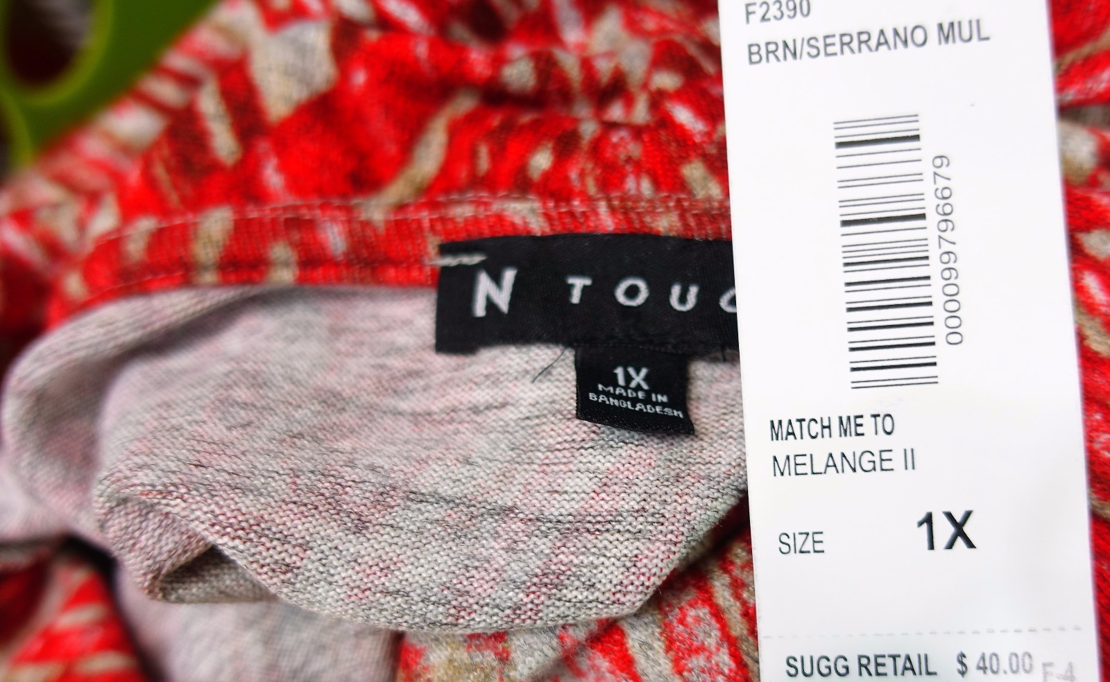 N Touch Women Plus 1x 2x 3x Brown Serrano Elegant Sweater Cowl Neck ...